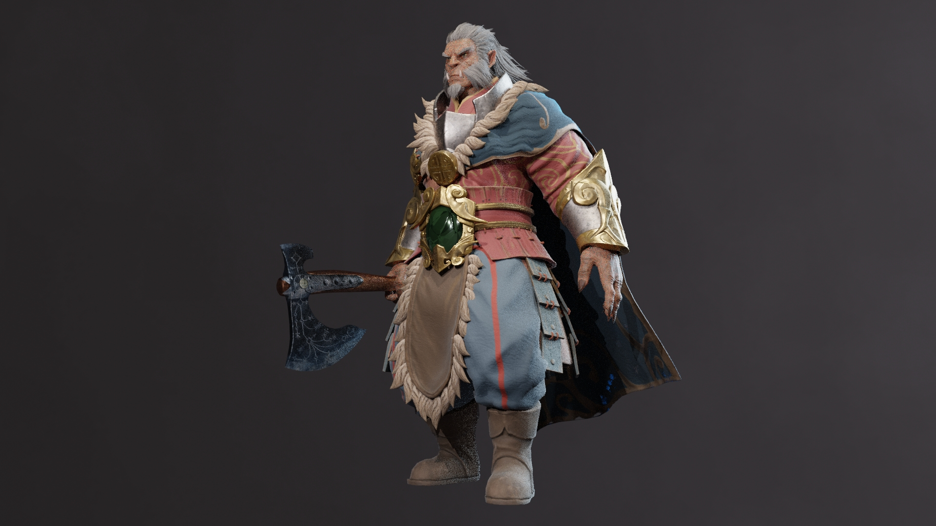 3D Warrior Character - TurboSquid 2086777