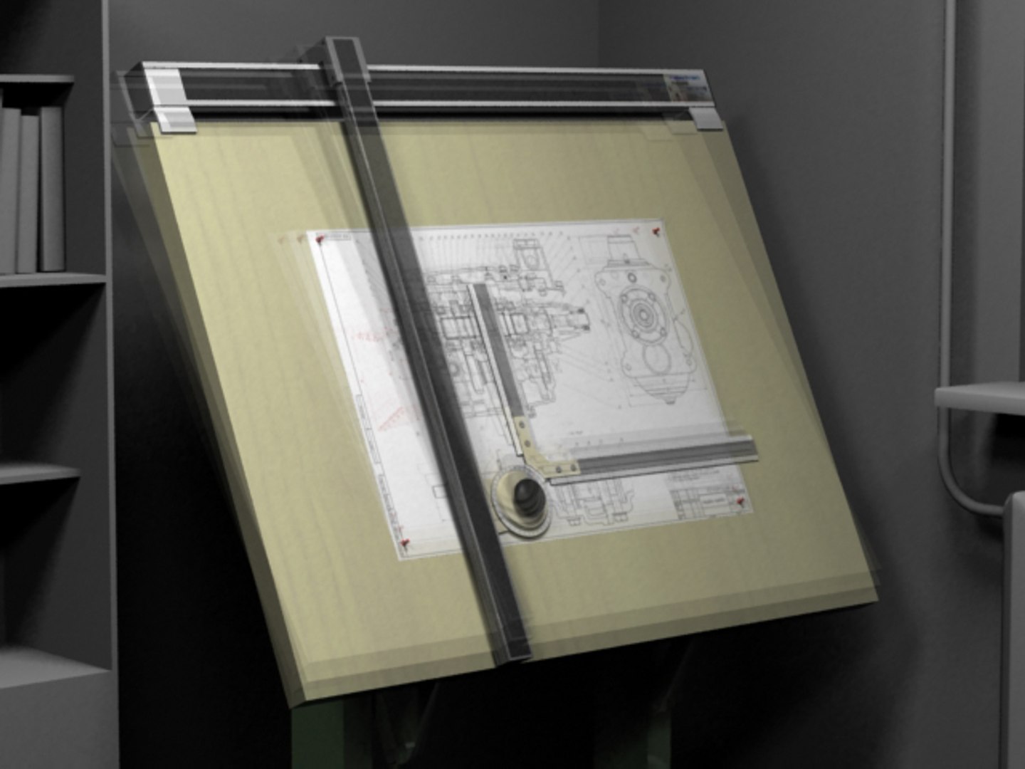 3d Model Drawing Board