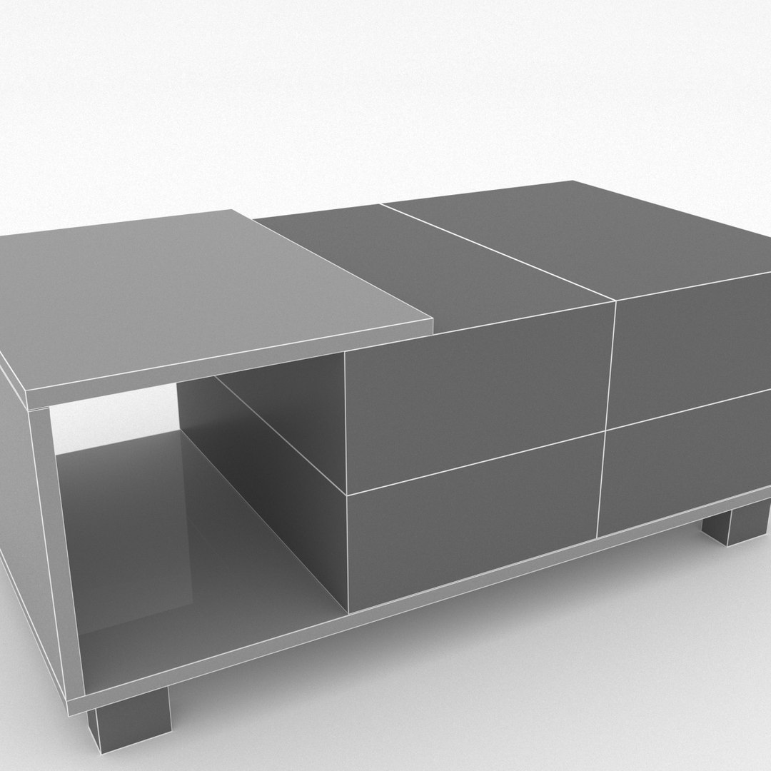 3D Caffe Table Model - TurboSquid 1878688