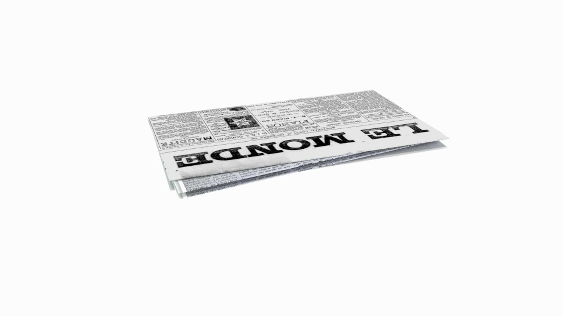 Newspaper Fold 3D Model - TurboSquid 1280968