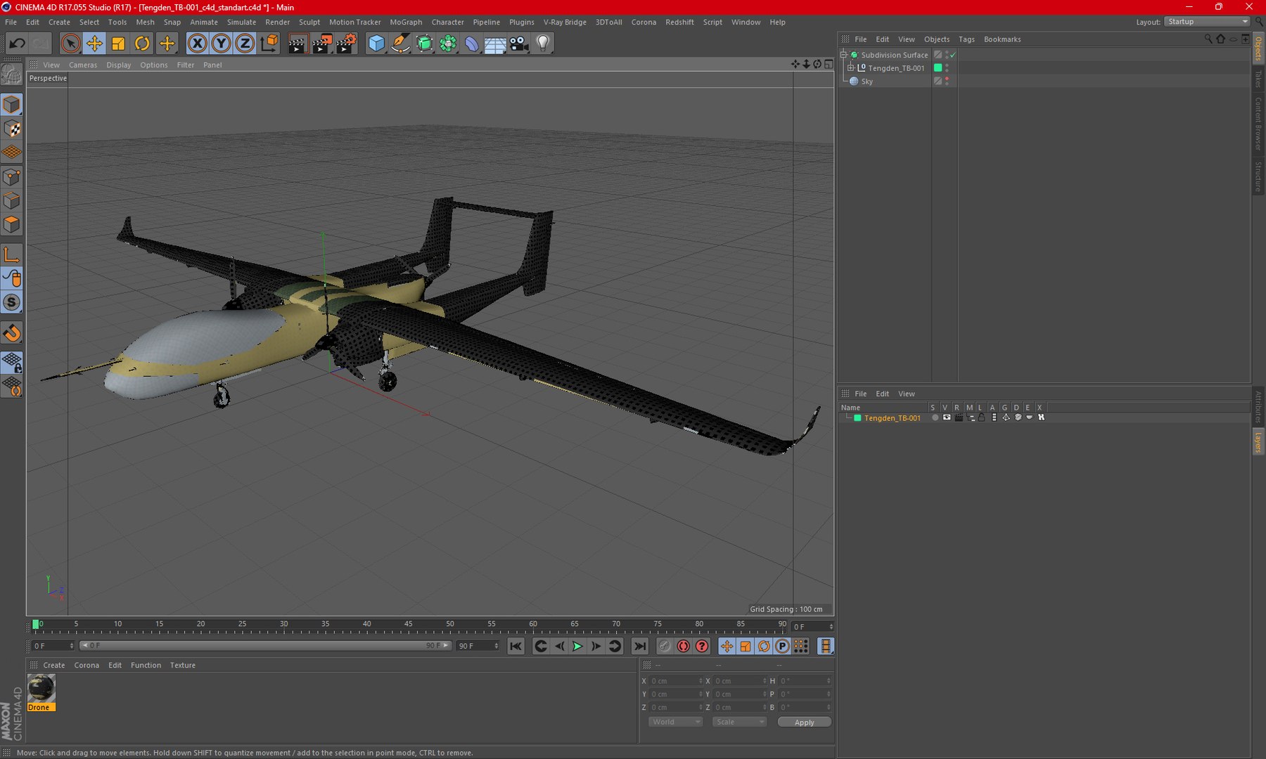 Tengden TB-001 3D model - TurboSquid 2054449