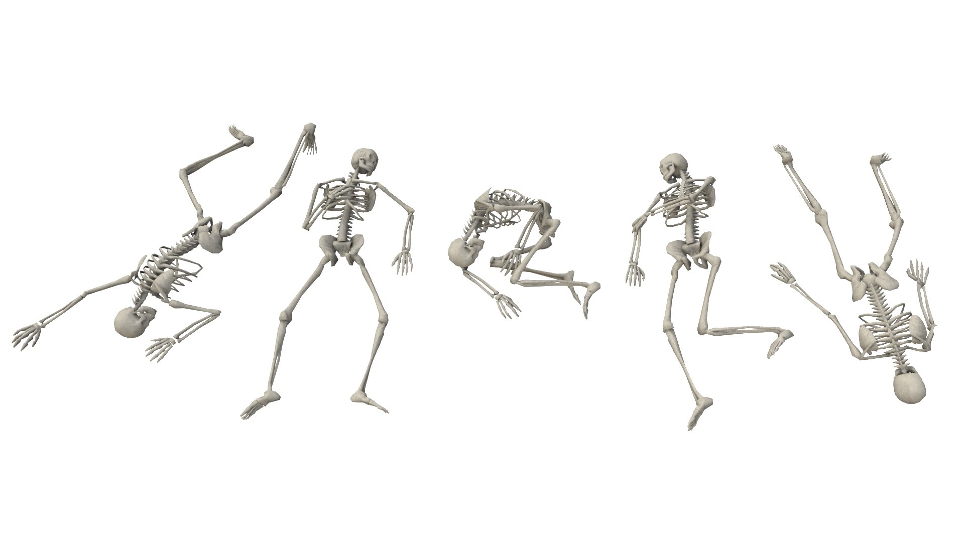 3D Model Laying Poses Low-poly Skeletons - TurboSquid 1353387