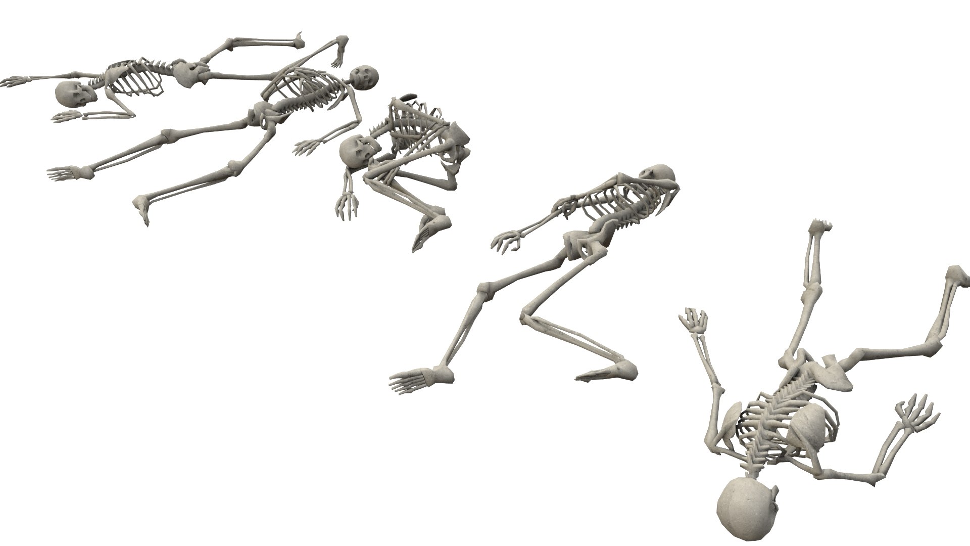 3D Model Laying Poses Low-poly Skeletons - TurboSquid 1353387