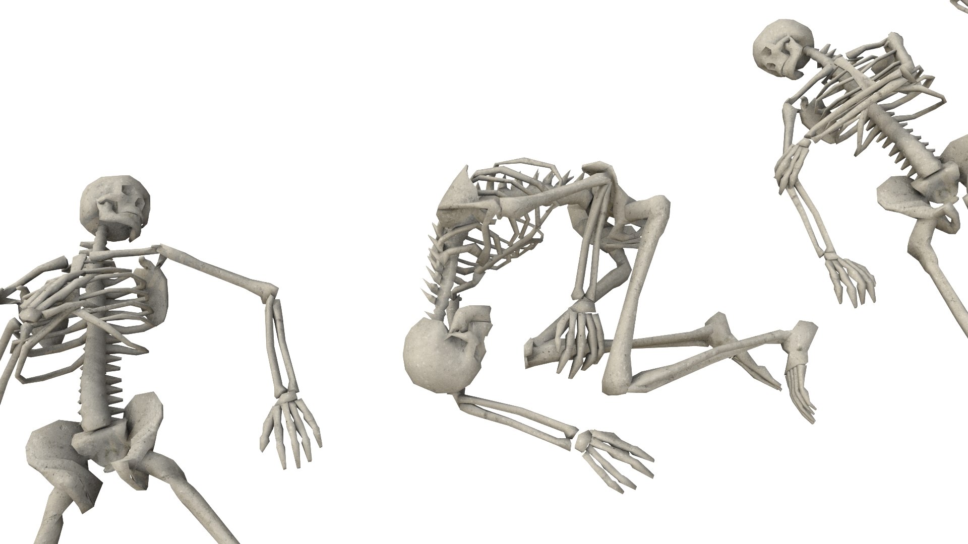3D Model Laying Poses Low-poly Skeletons - TurboSquid 1353387
