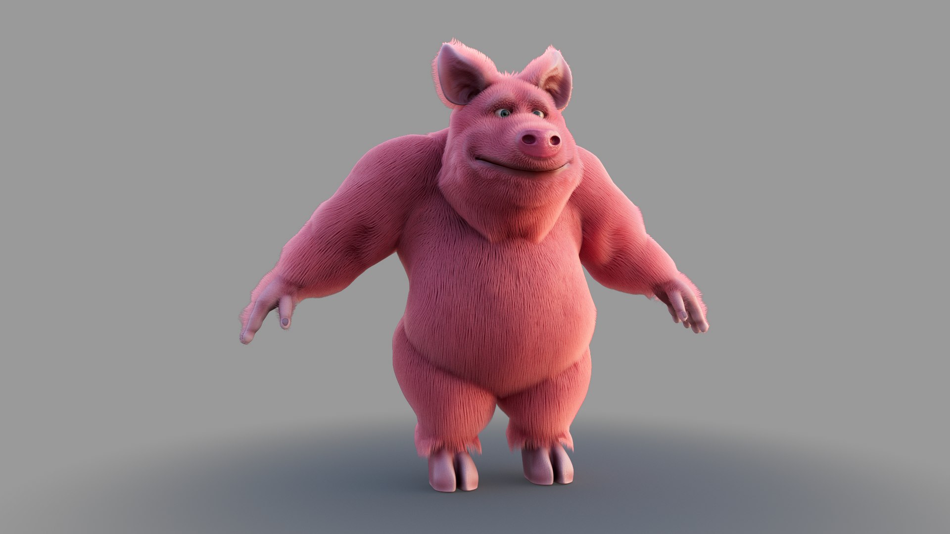 Cartoon Boar Rigged 3D Model - TurboSquid 2026233