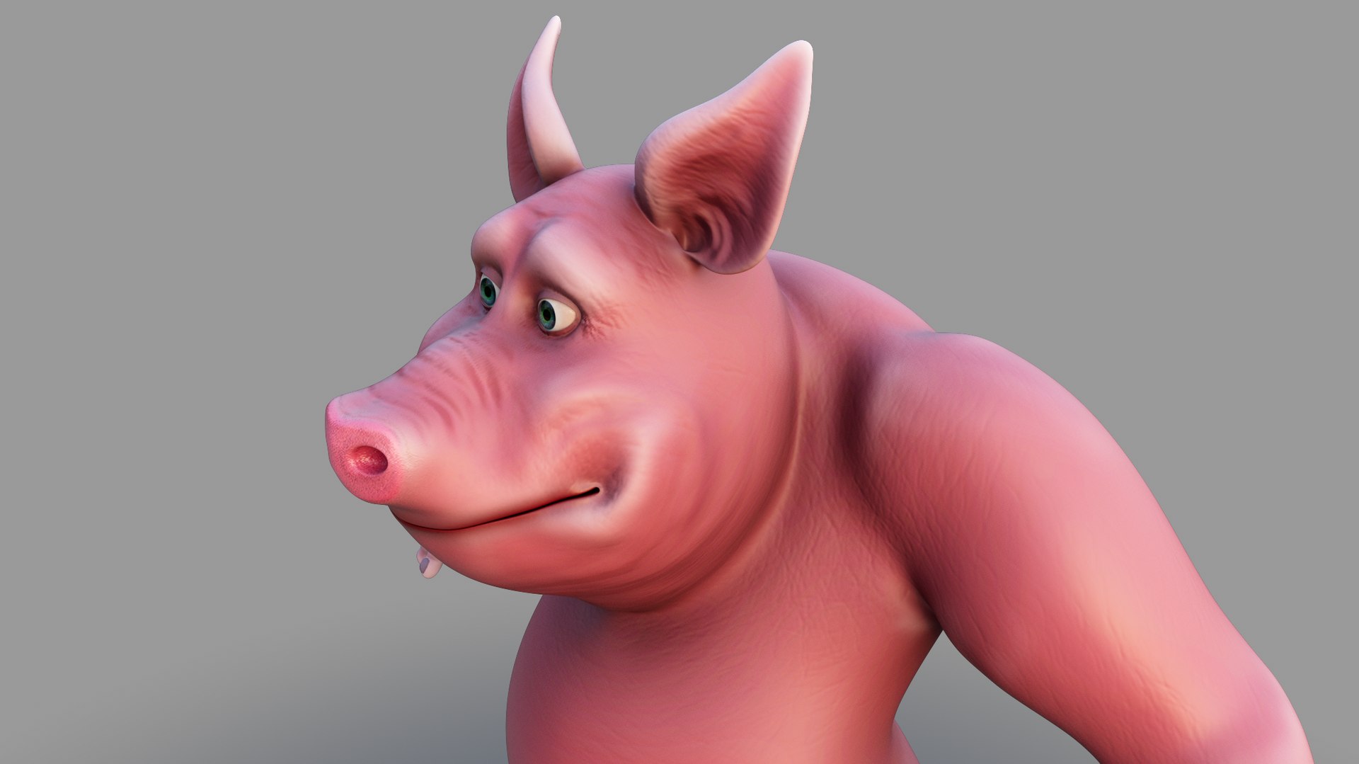 Cartoon Boar Rigged 3D Model - TurboSquid 2026233