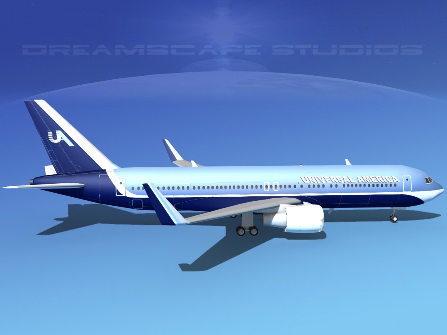 3d airlines boeing 767 767-300 model