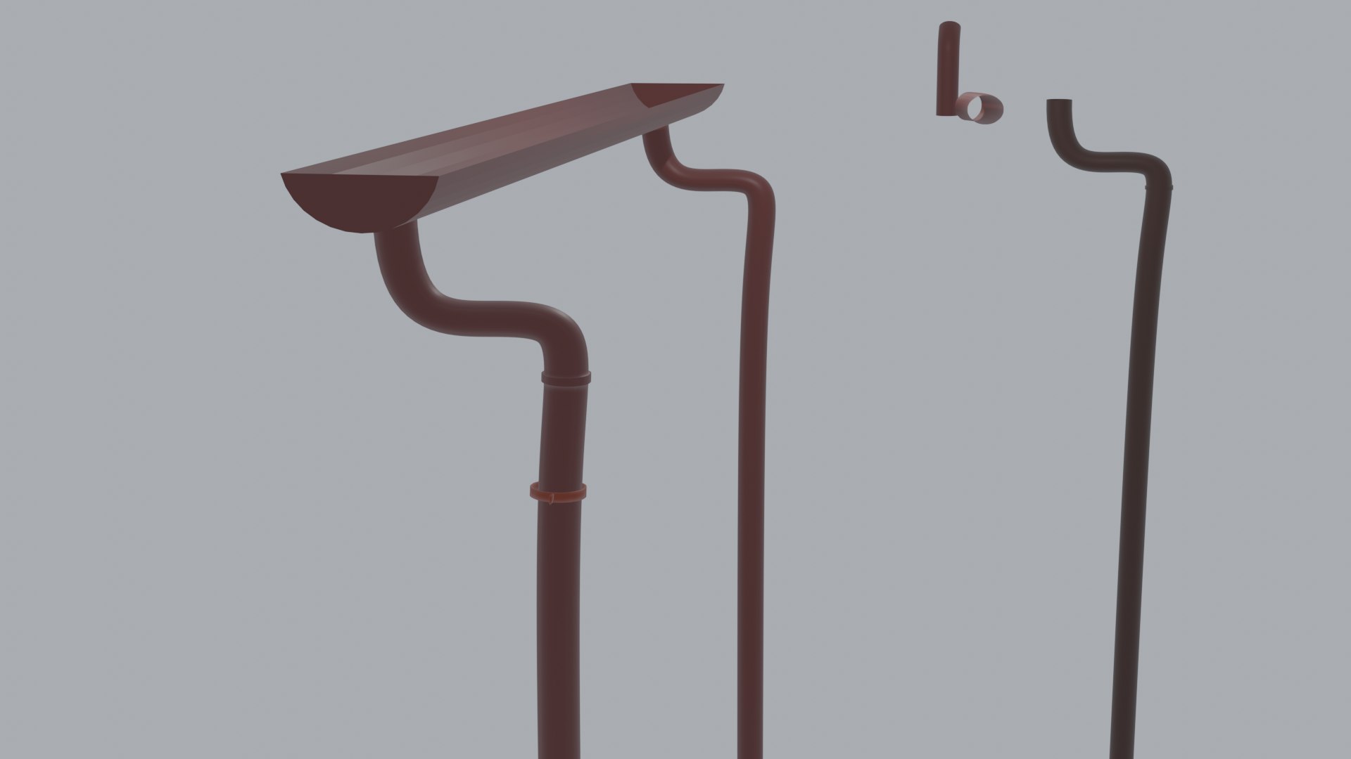 3D Gutter - TurboSquid 1613938