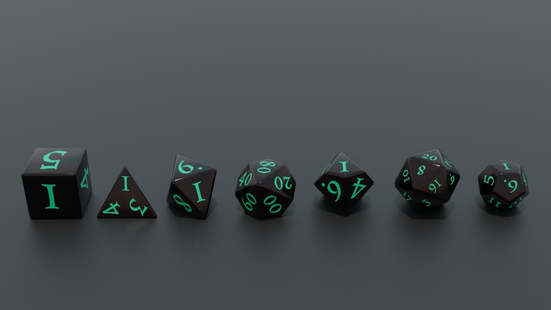 RPG Dice Asset Dark 3D Model - TurboSquid 1748706