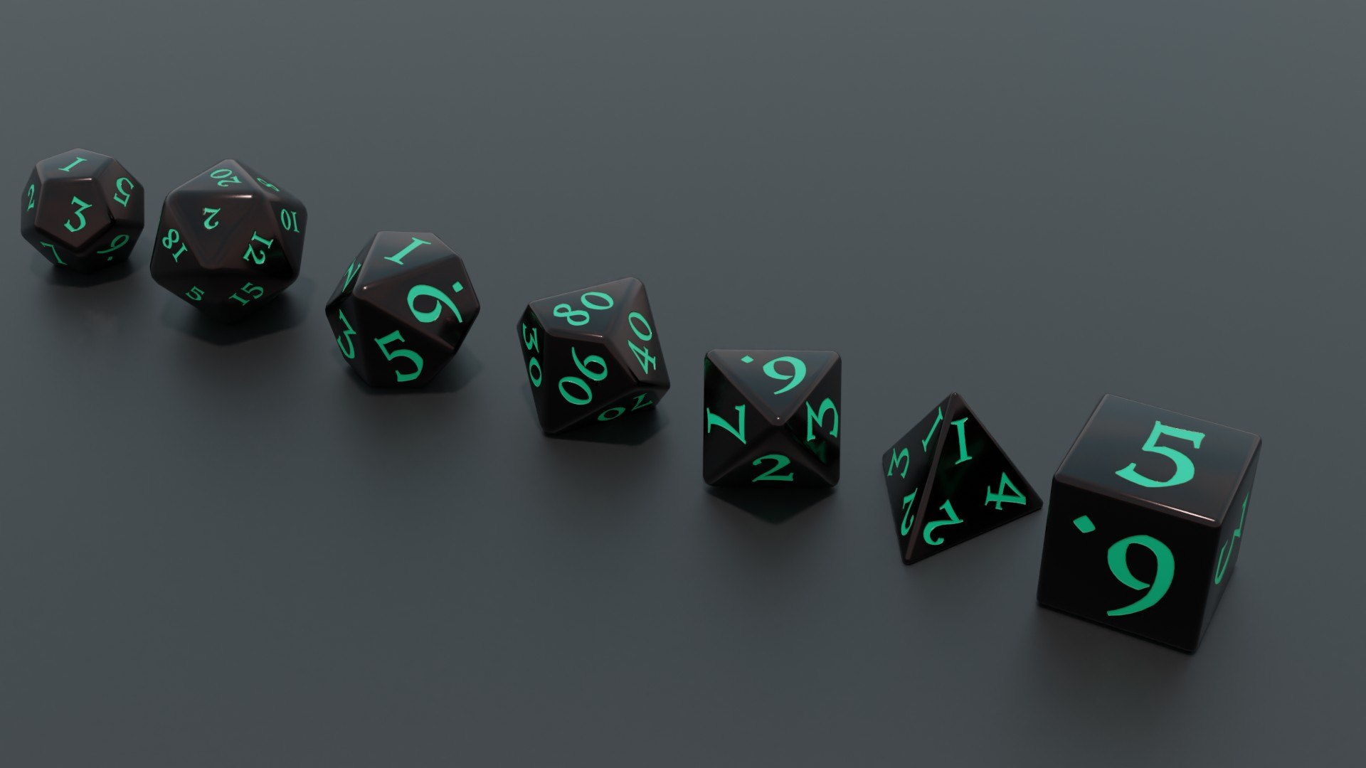RPG Dice Asset Dark 3D Model - TurboSquid 1748706