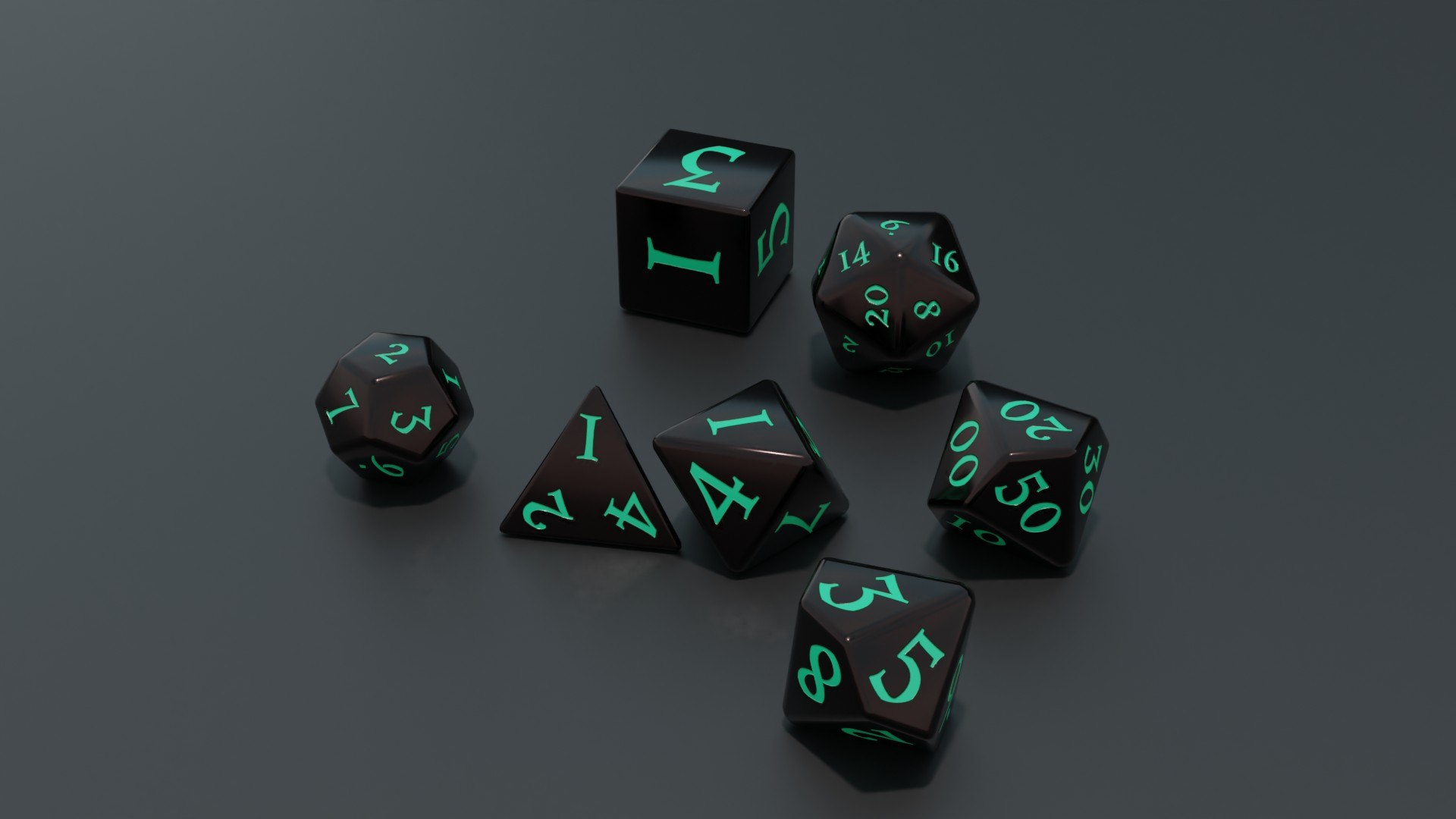 RPG Dice Asset Dark 3D Model - TurboSquid 1748706