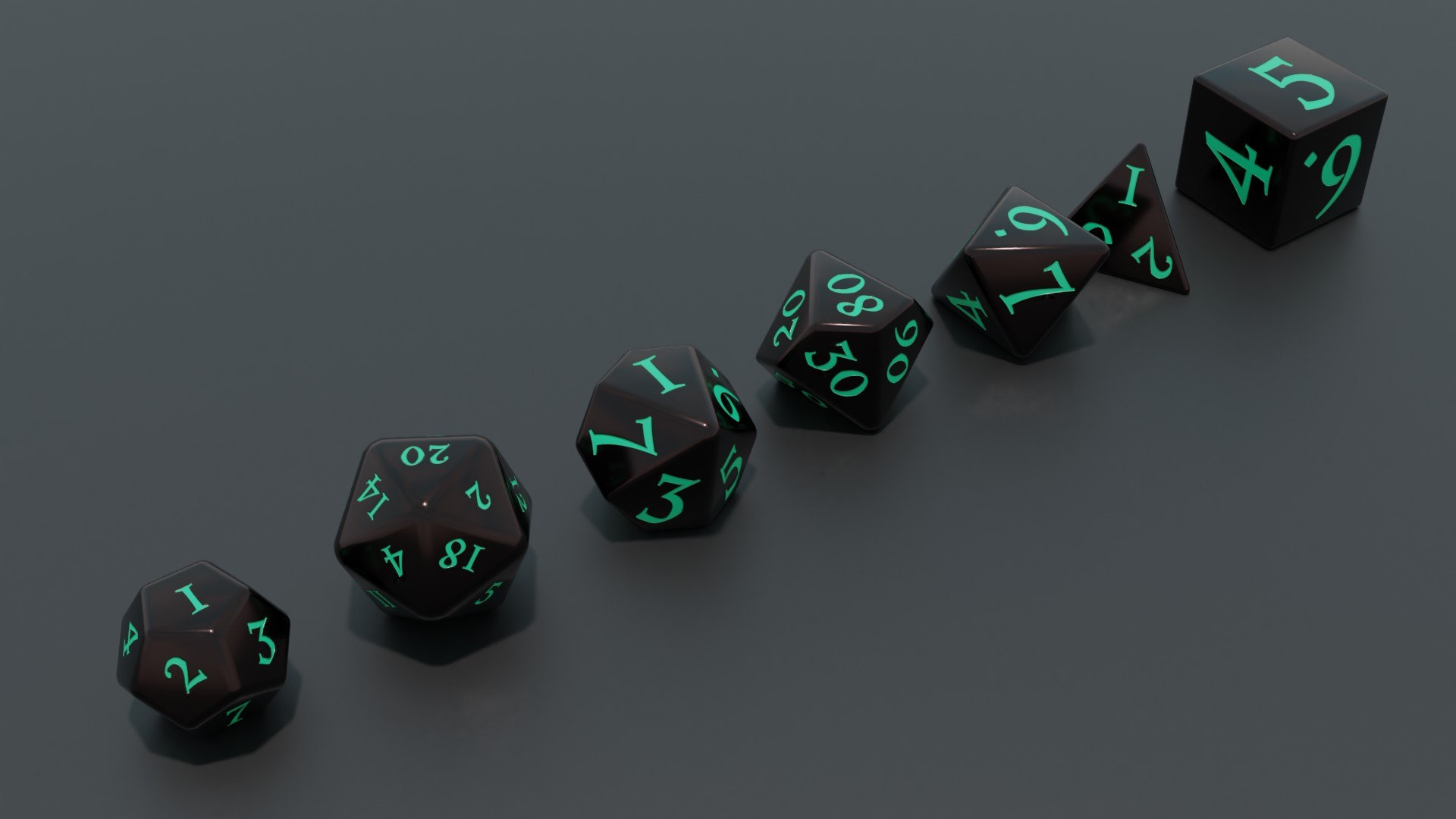RPG Dice Asset Dark 3D Model - TurboSquid 1748706