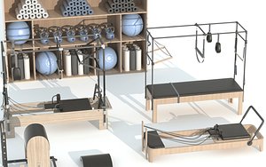 Pilates Reformer Studio Interior 3D Model - TurboSquid 1955494