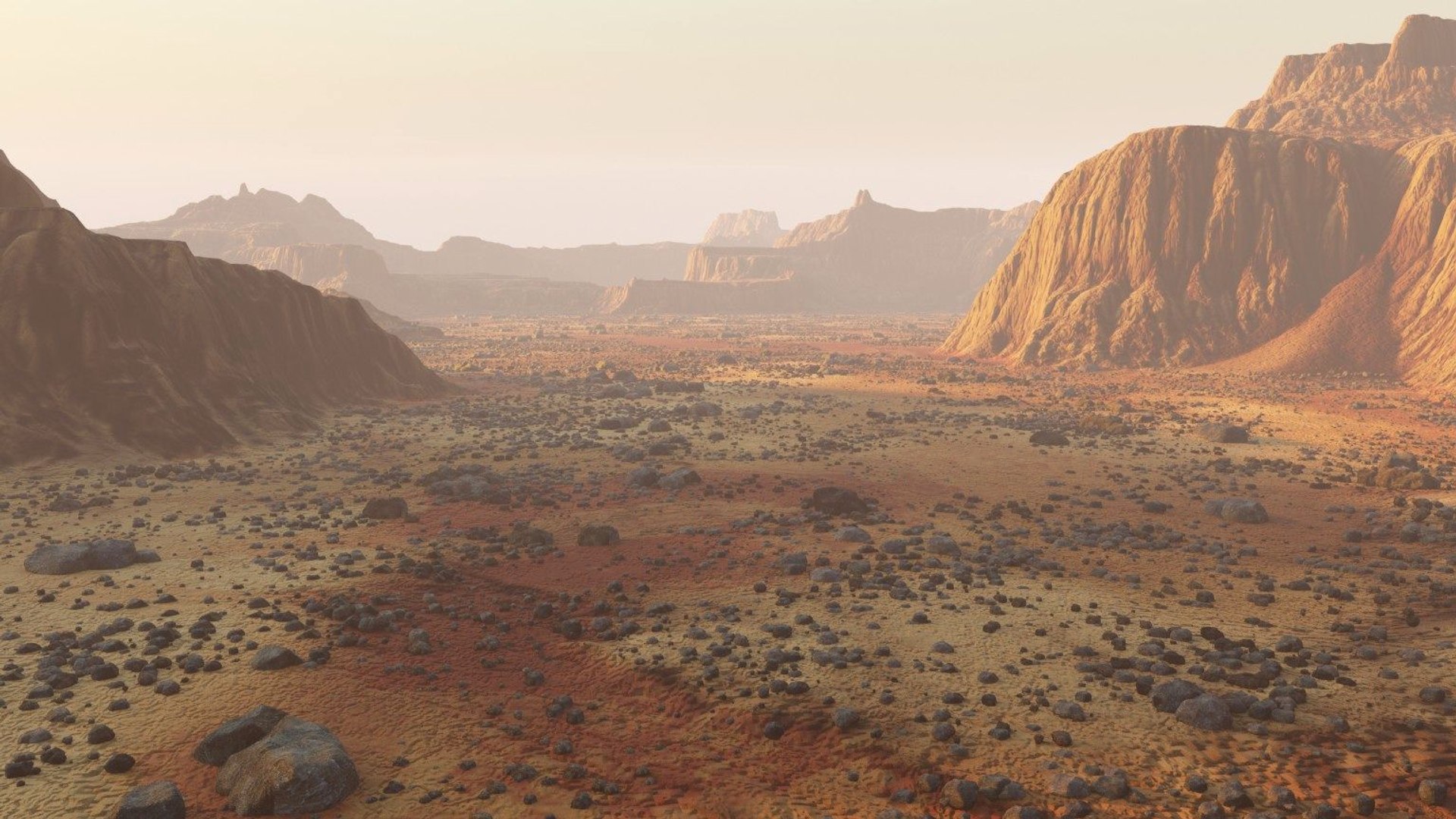 Martian Surface - Stony Area In Blender Model - TurboSquid 1754334