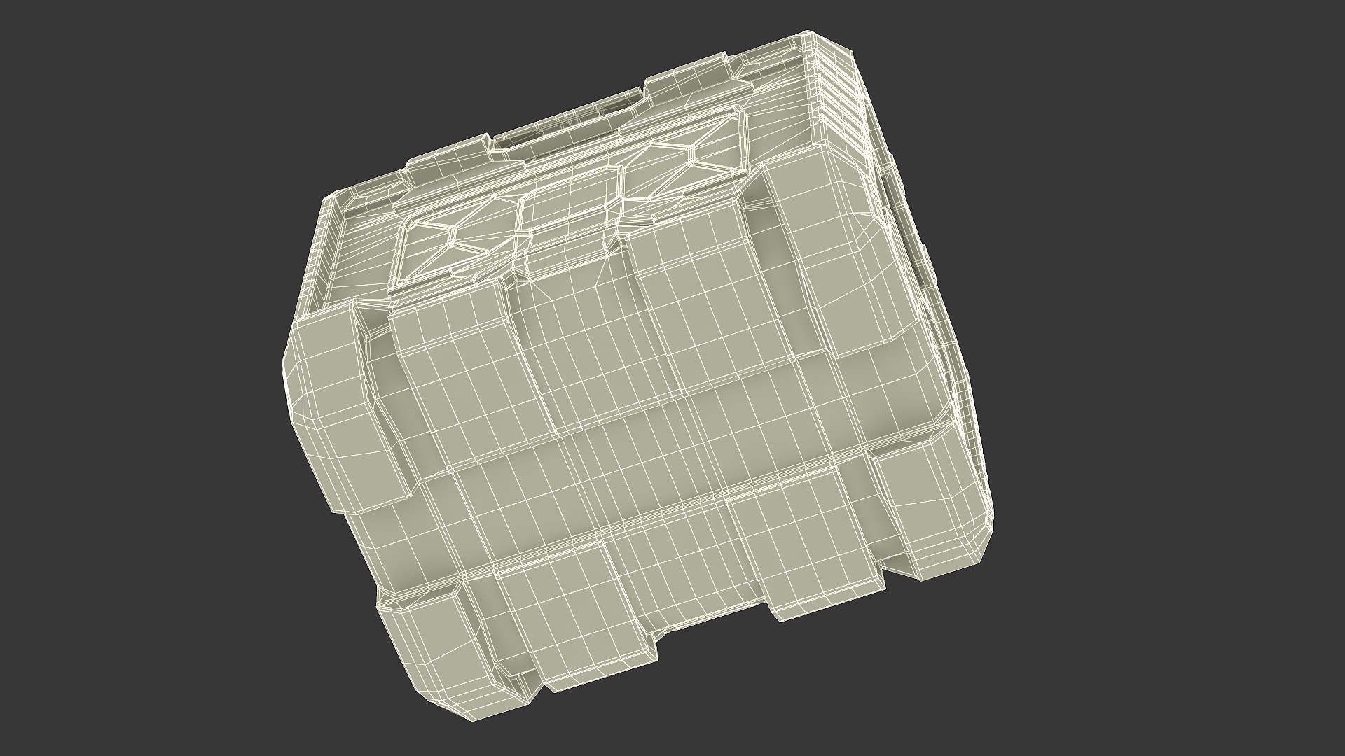 Metal Futuristic Storage Box 3D - TurboSquid 2349228