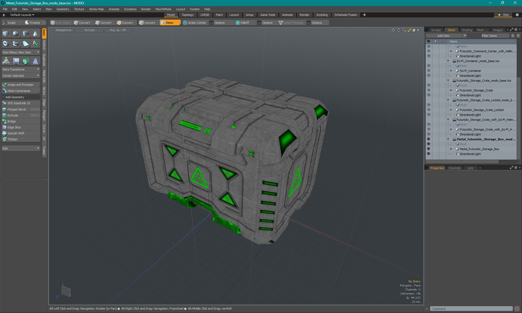 Metal Futuristic Storage Box 3D - TurboSquid 2349228