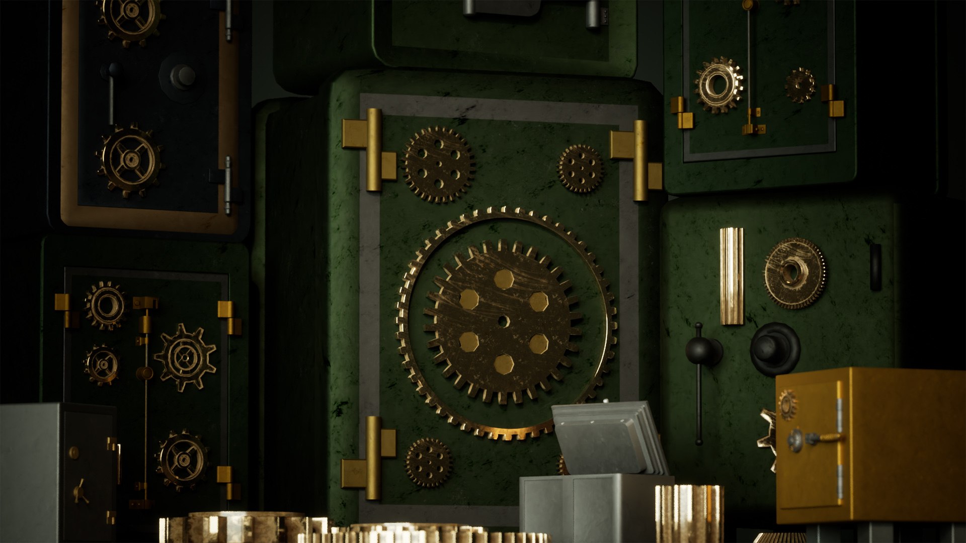 3D Safe Strongbox 19 Assets Model - TurboSquid 2196508