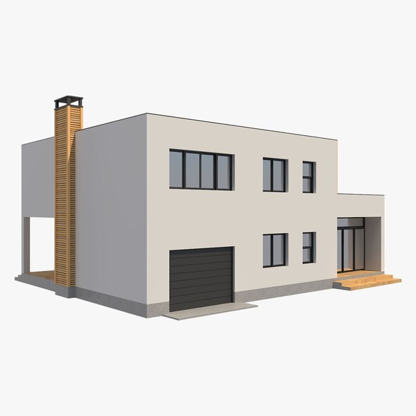 Modern house 2 3D model - TurboSquid 1348774