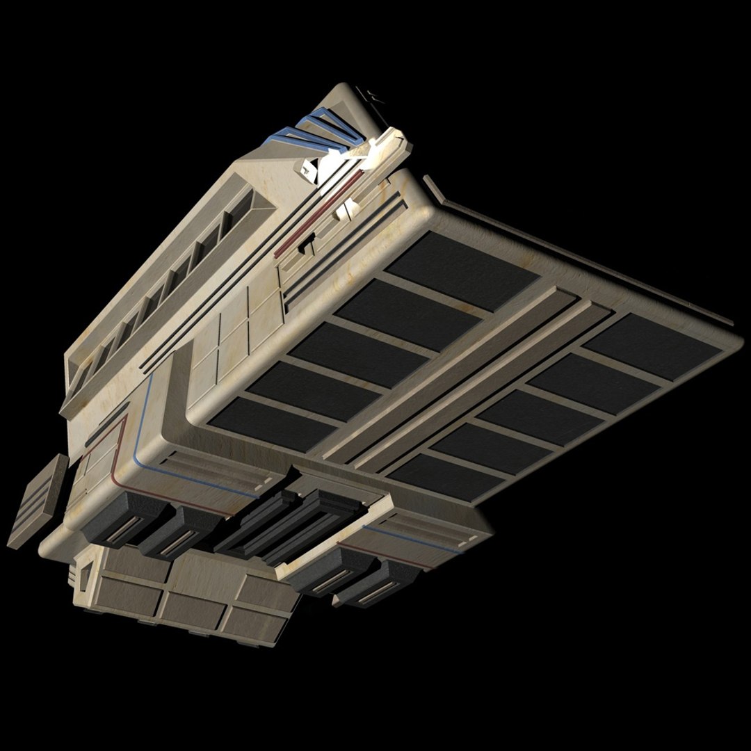 3d Model Space Shuttlecraft Transport