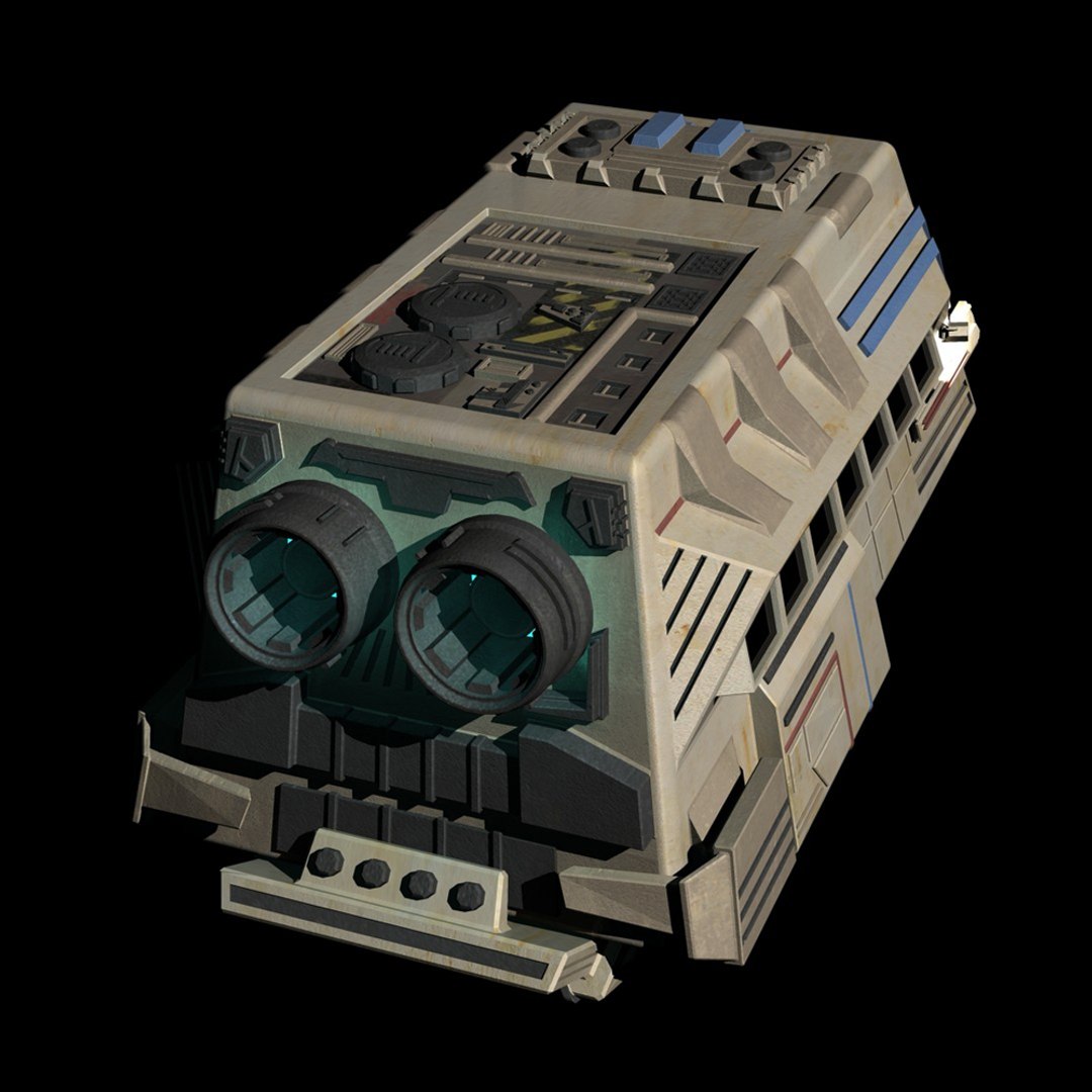 3d Model Space Shuttlecraft Transport