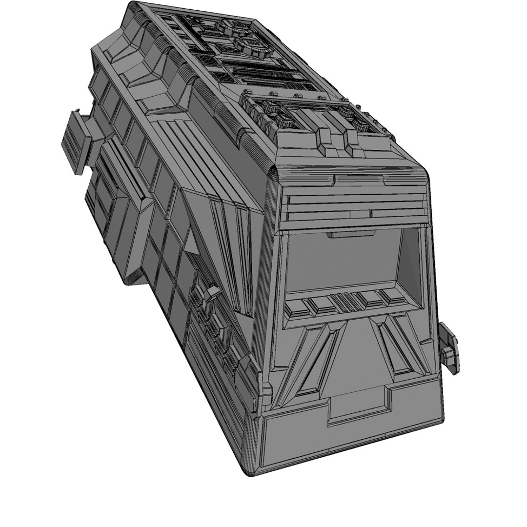 3d Model Space Shuttlecraft Transport