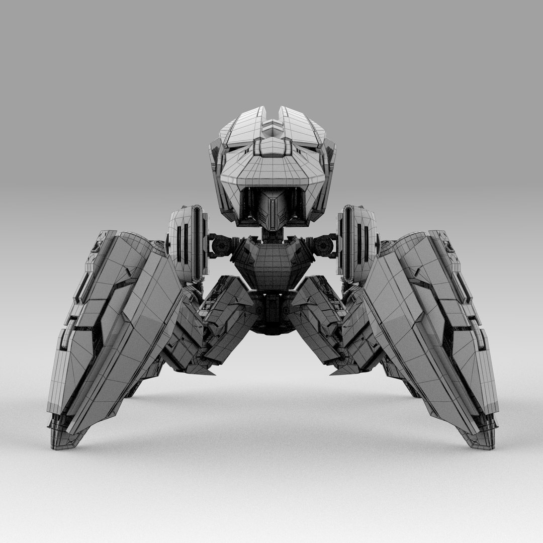 Robot Quadbot 212f 3D Model - TurboSquid 1523301