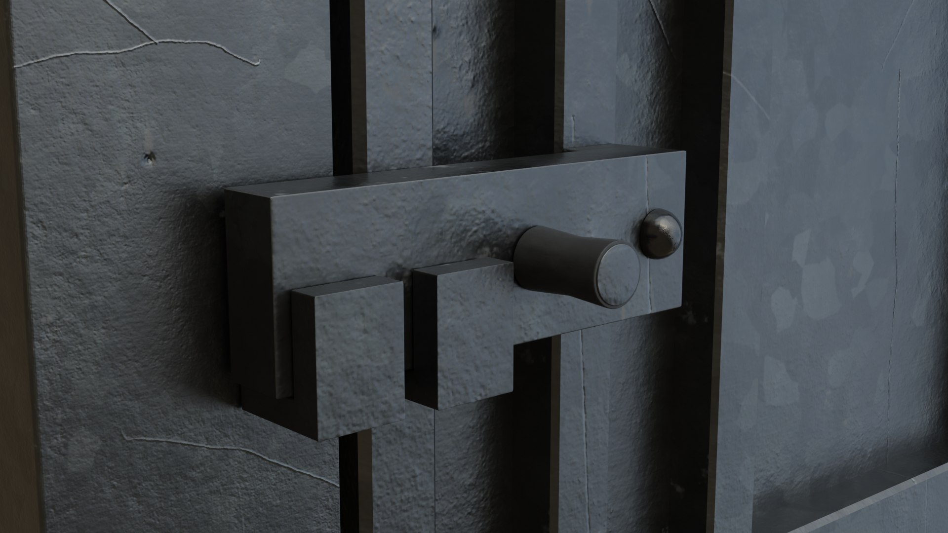 3D Metal security door model - TurboSquid 2079171
