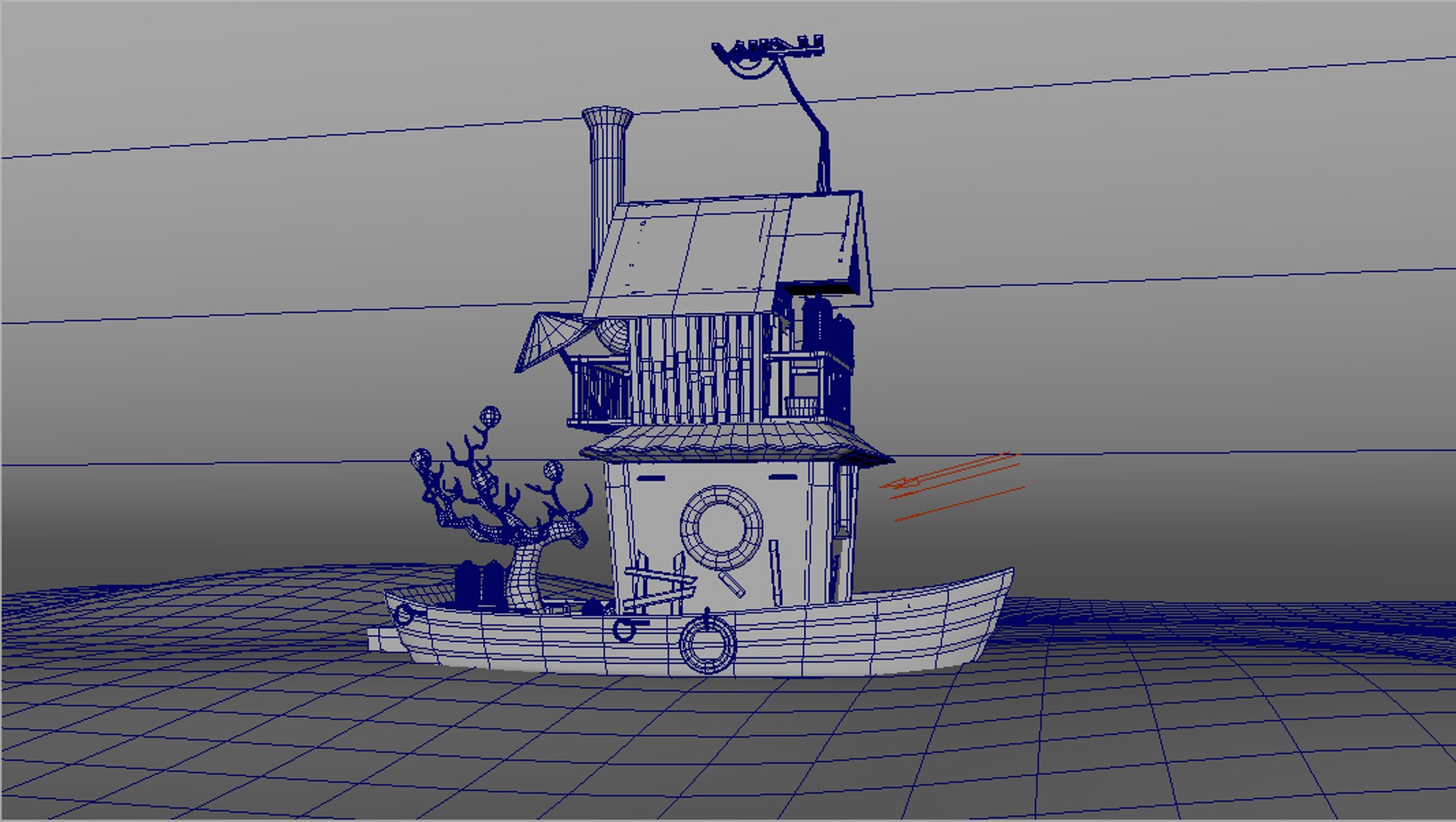 3D Cartoon Boat - TurboSquid 1446508