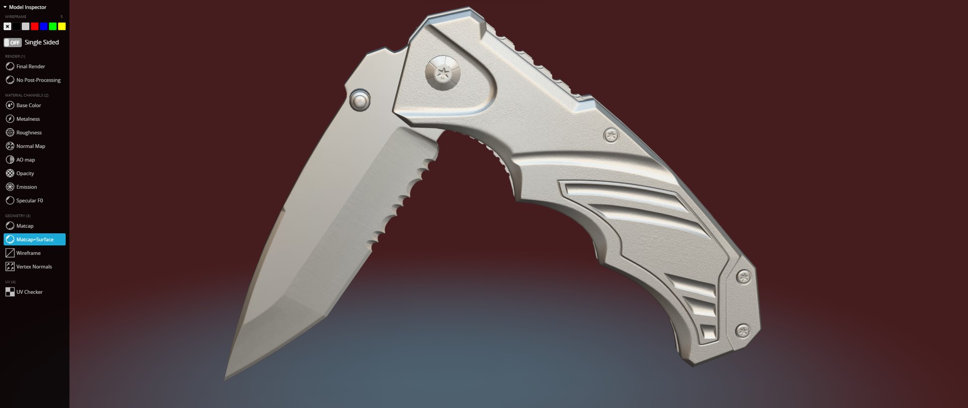 Game Model Of A Pocket Folding Knife Stanley 3D Model - TurboSquid 2233947