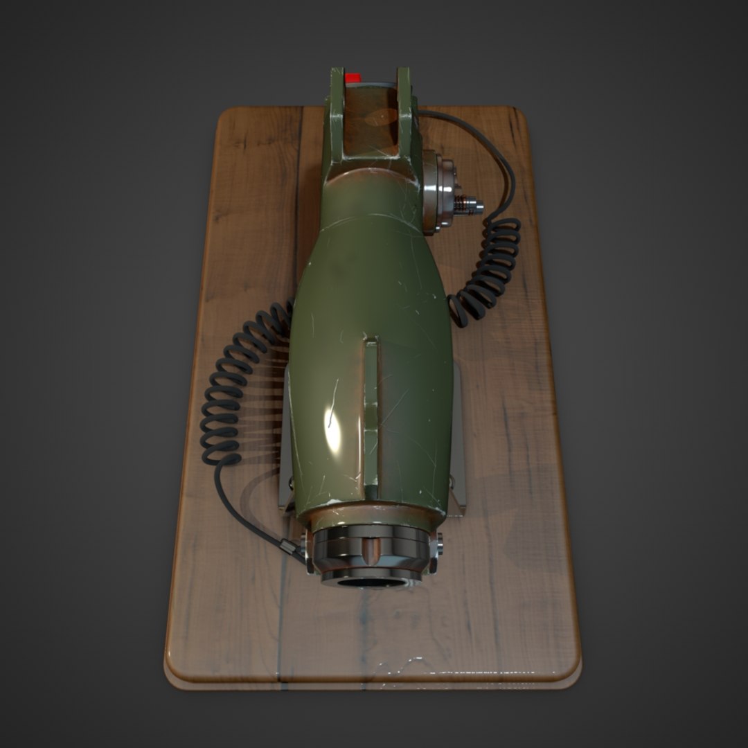 Post-apocalyptic Gun 3d Model