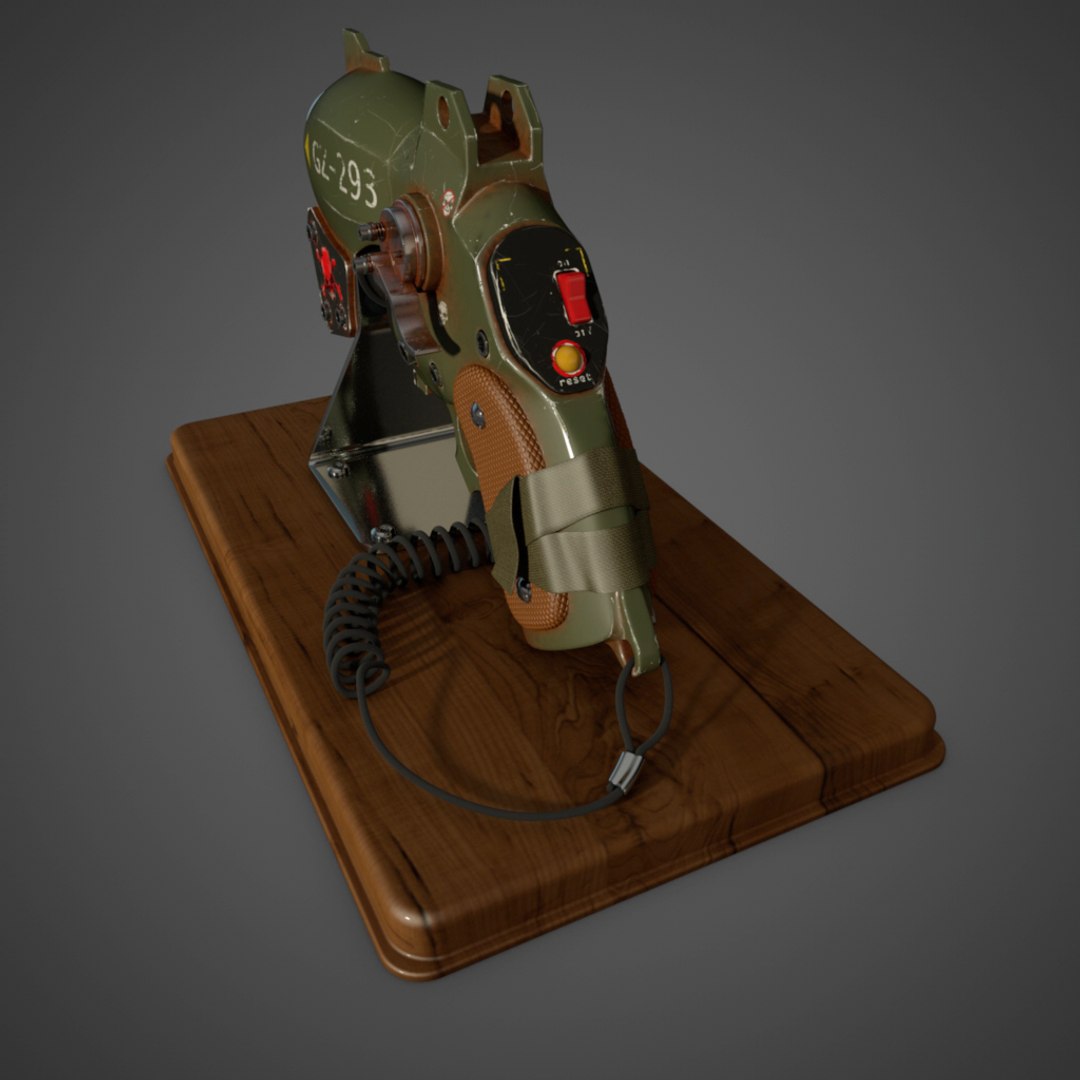 Post-apocalyptic Gun 3d Model