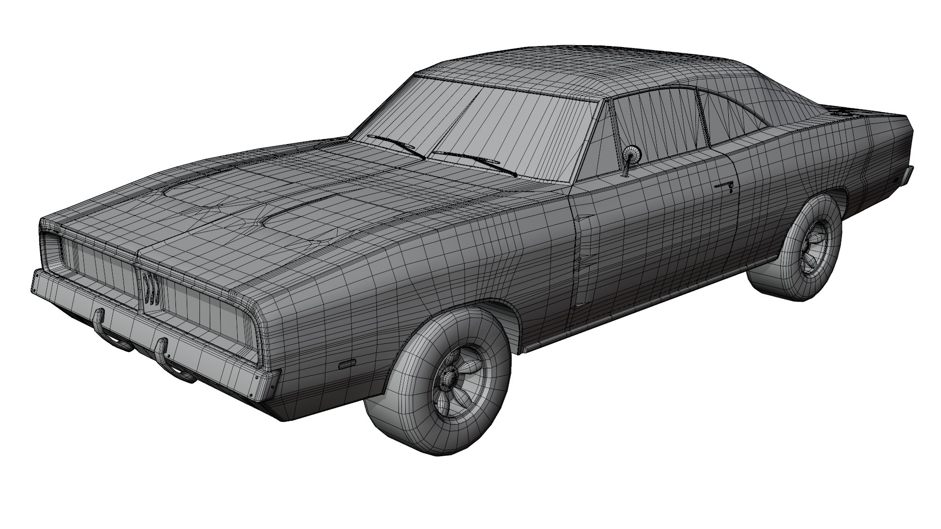 3D Model American Muscle Car Animation And Game-Ready - TurboSquid 2345053