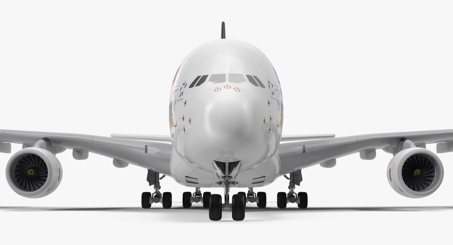 3d model airbus a380-1000 singapore airlines