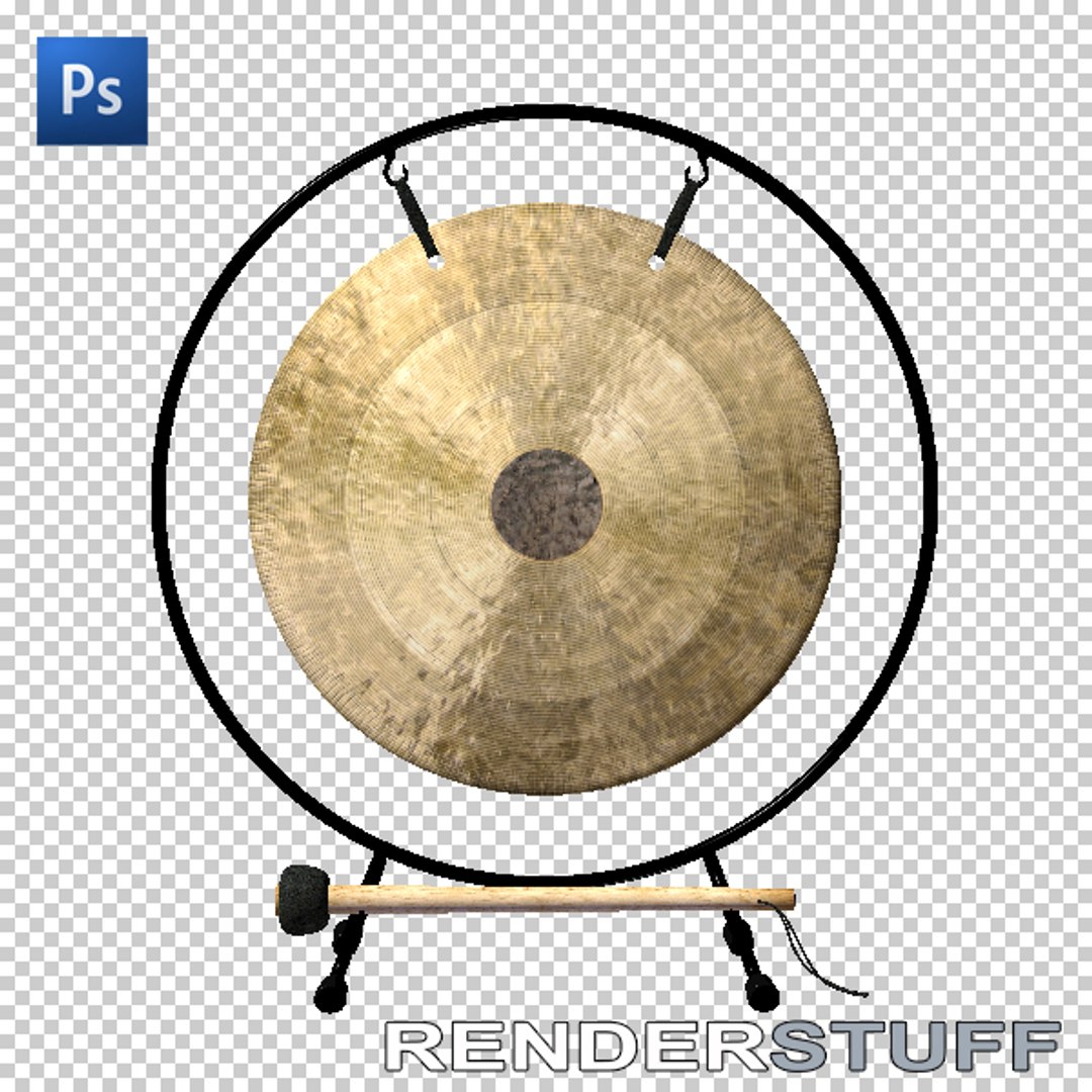 3d Model Gong V-ray Clipart