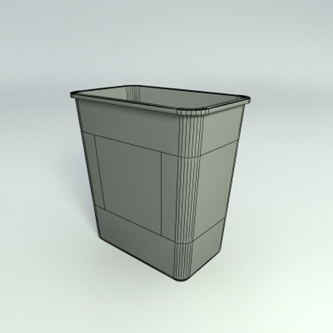 waste baskets - recycle 3d model