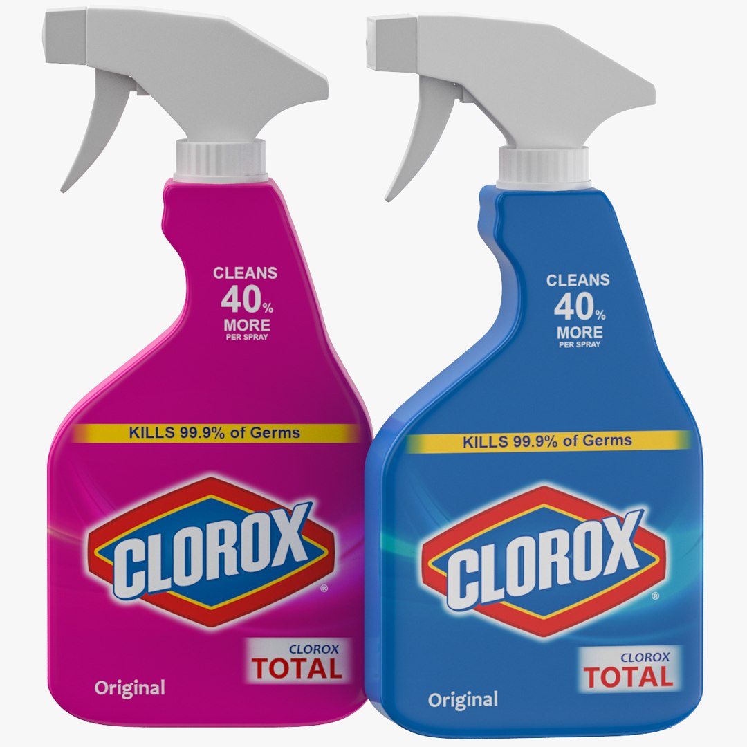3D Clorox Spray Bottle Model - TurboSquid 1584126