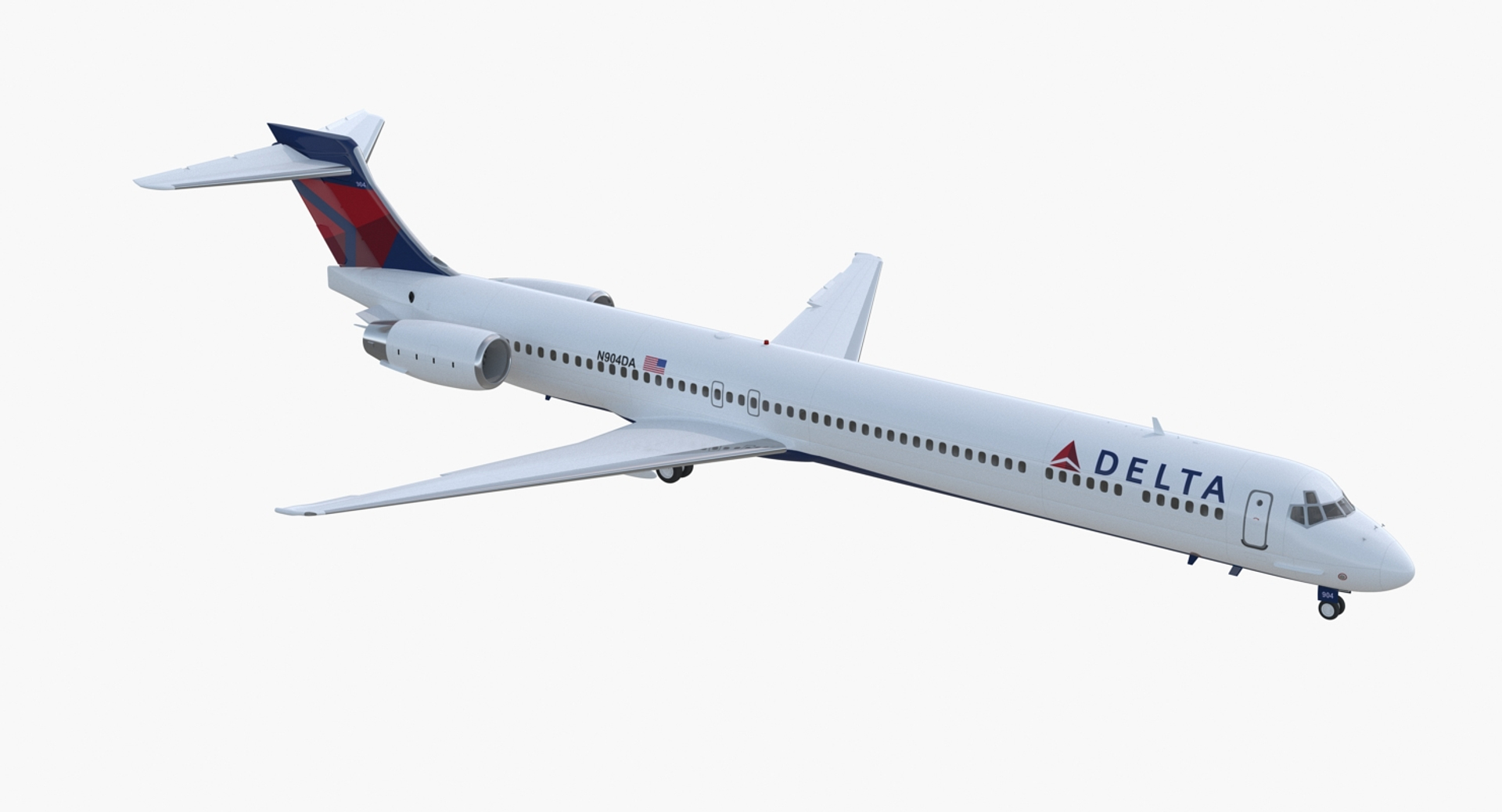 3D Mcdonnell Douglas Md90 Delta Model - TurboSquid 1283920