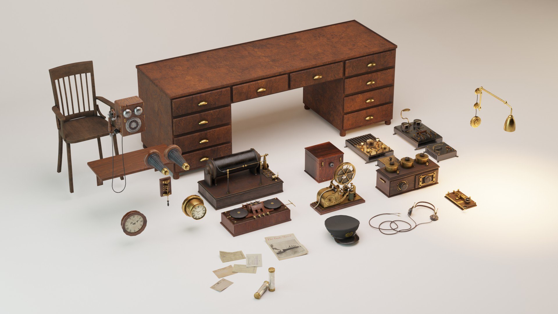 Marconi Room Titanic 3D Model - TurboSquid 1653820