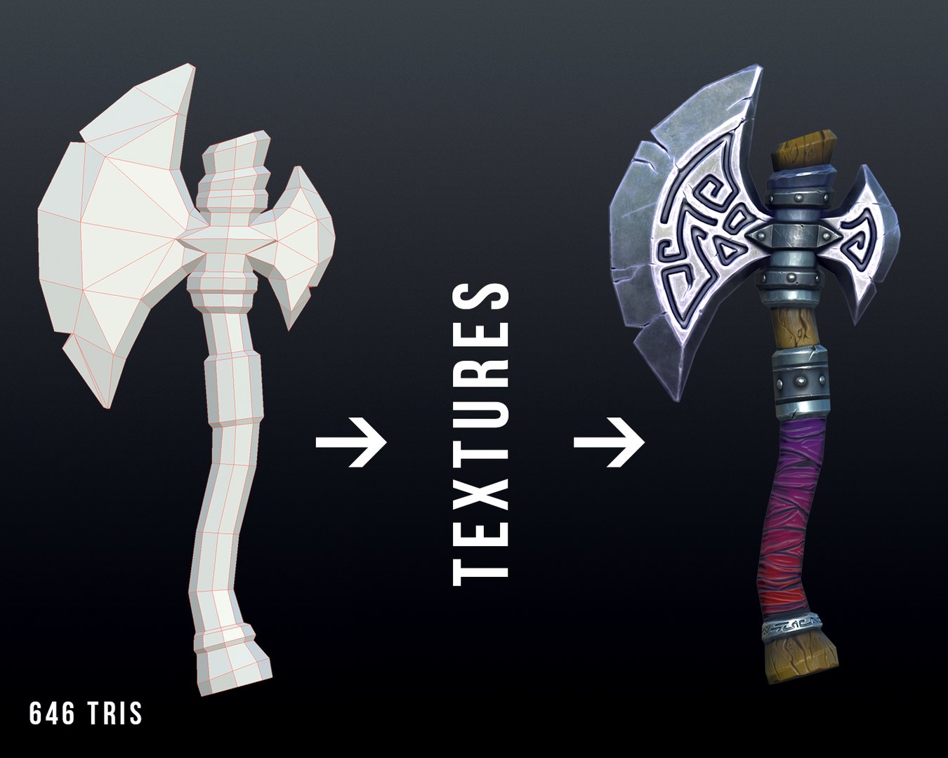 Stylized Axe 3D Model - TurboSquid 1386415