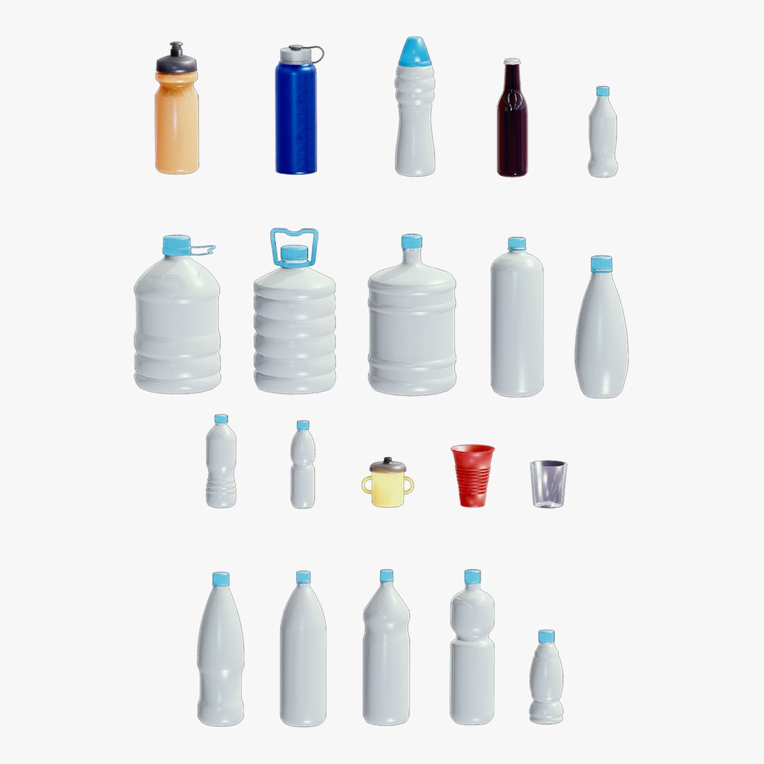 Bottle Pack - 20 In 1 3D Model - TurboSquid 2142678