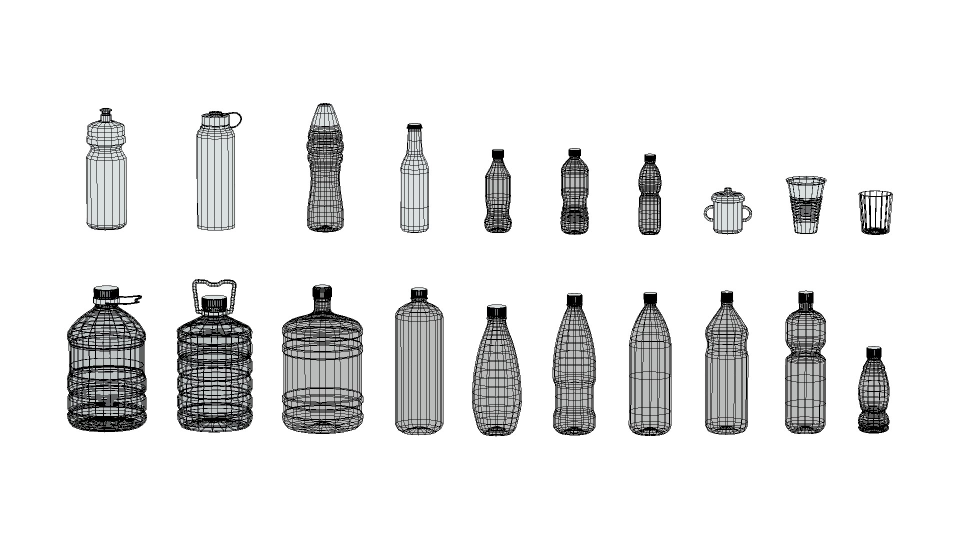 Bottle Pack - 20 In 1 3D Model - TurboSquid 2142678