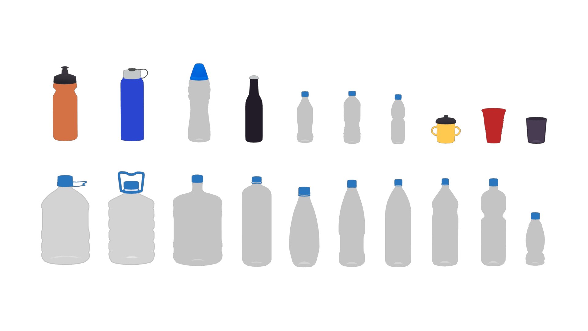 Bottle Pack - 20 In 1 3D Model - TurboSquid 2142678
