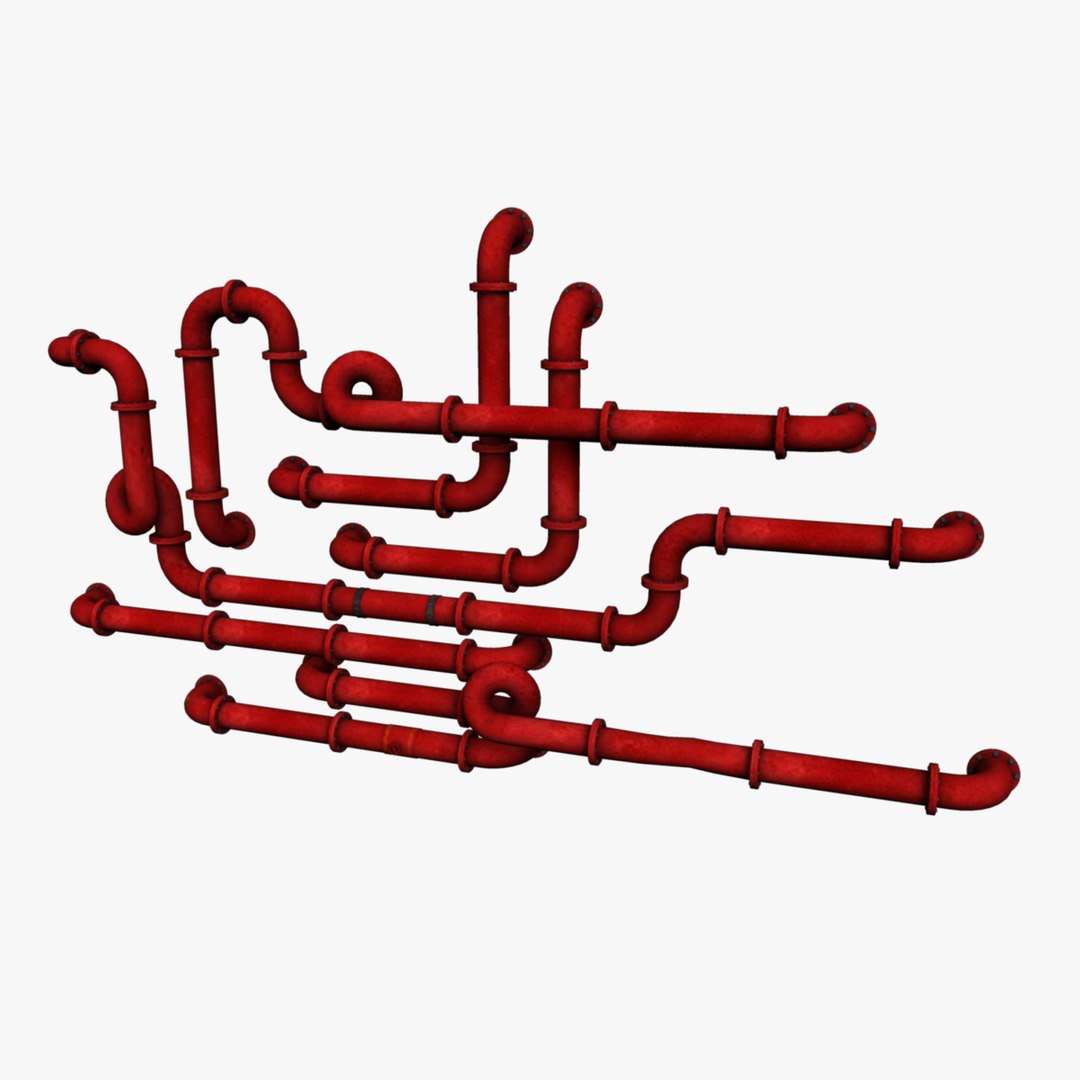 3ds Max Industrial Pipes