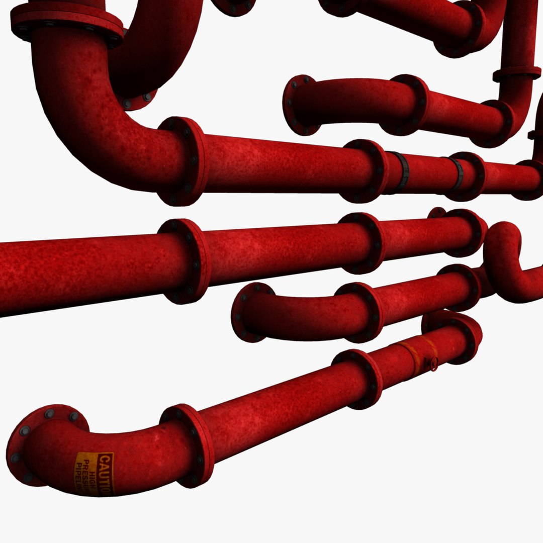 3ds Max Industrial Pipes