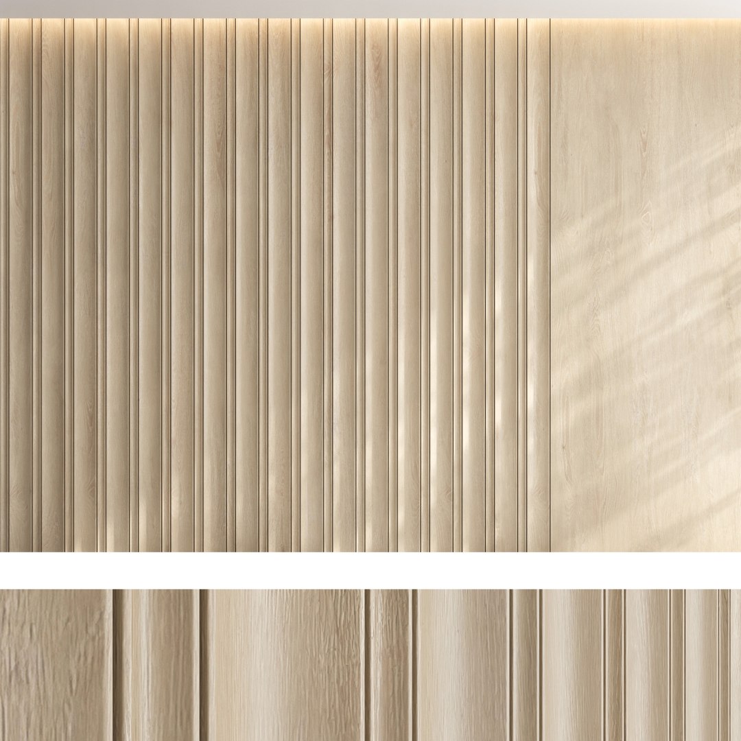 3D Wood panel set v07 model - TurboSquid 1915896