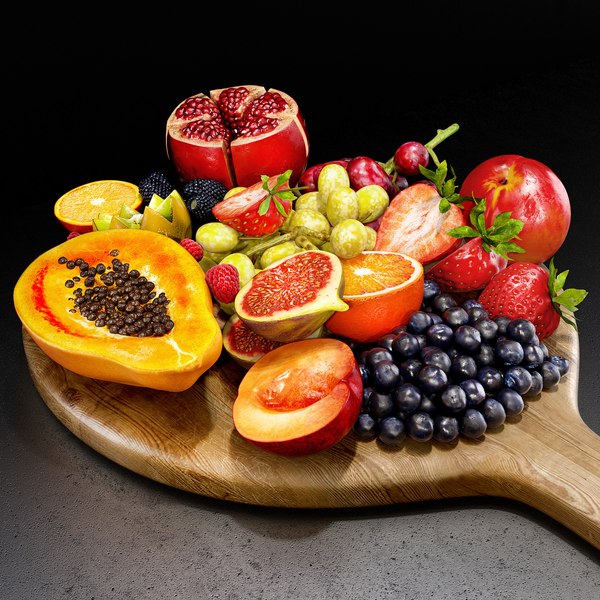 3D model fruits set 01 - TurboSquid 1551997