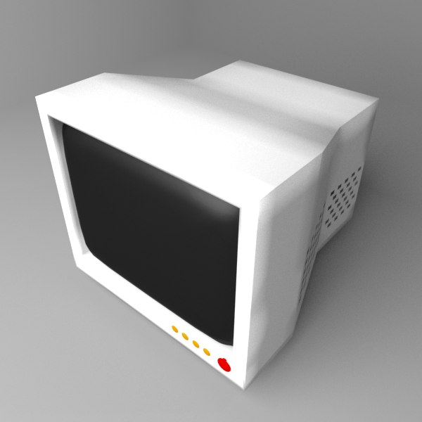 3D crt monitor 18 inch model - TurboSquid 1586083