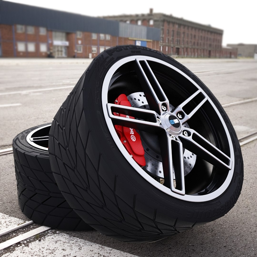 Enkei Razr Wheel Tire 3d Max