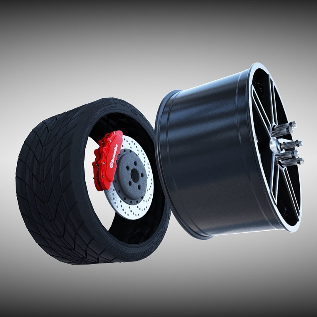 Enkei Razr Wheel Tire 3d Max