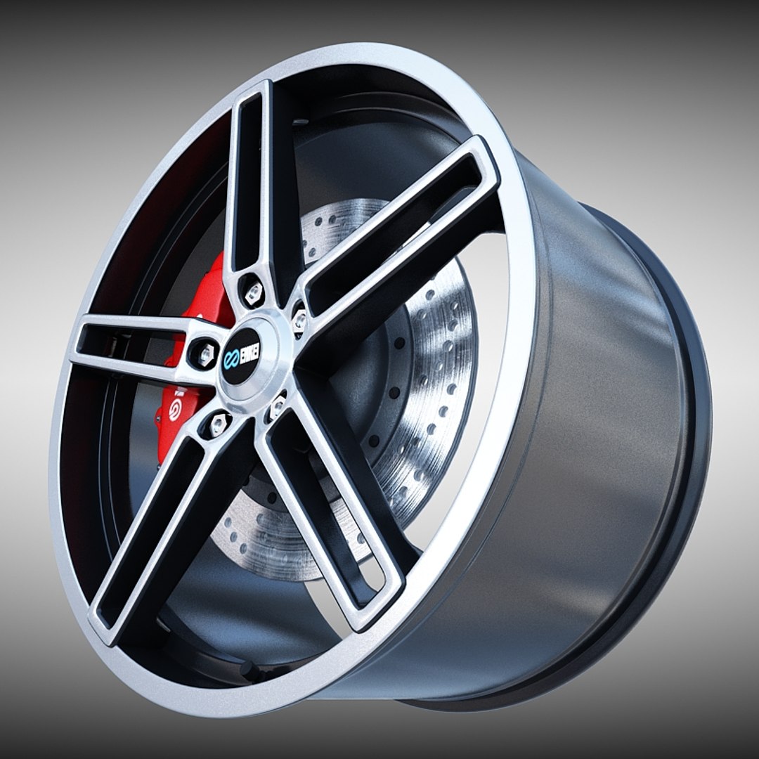 Enkei Razr Wheel Tire 3d Max